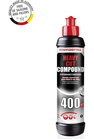Menzerna Yeni 400 Heavy Cut Ağır Çizik Giderici Kalın Pasta 250ML Menzerna Yeni 400 Heavy Cut Ağır Çizik Giderici Kalın Pasta 250ML