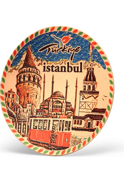 Erol Bakır Dekoratif Istanbultemalı 3 Lü Bakır Magnet