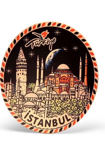 Erol Bakır Dekoratif Istanbultemalı 3 Lü Bakır Magnet