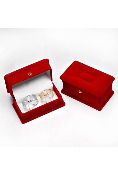 All Star Kırmızı Renk Kadife Alyans Kutusu All Star Kırmızı Renk Kadife Alyans Kutusu