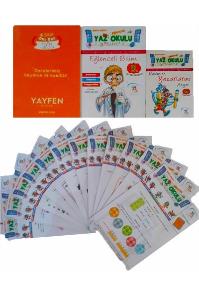 5 Renk Yayınları 4. Sınıftan 5. Sınıfa Geçenler Için 12 Fasikül Hafta Hafta Tatil Seti + Eğlenceli Bilim + Yayfen Oku Oku Bil Destek ve Test Kitabı - Resimler Yazarlarını Arıyor 5 Renk Yayınları 4. Sınıftan 5. Sınıfa Geçenler Için 12 Fasikül Hafta Hafta Tatil Seti + Eğlenceli Bilim + Yayfen Oku Oku Bil Destek ve Test Kitabı - Resimler Yazarlarını Arıyor