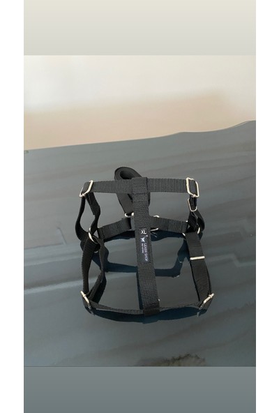 Leash Shop -Siyah- Köpek Göğüs Bel Tasma Takımı Xl Beden 65-75 cm Siyah Xl