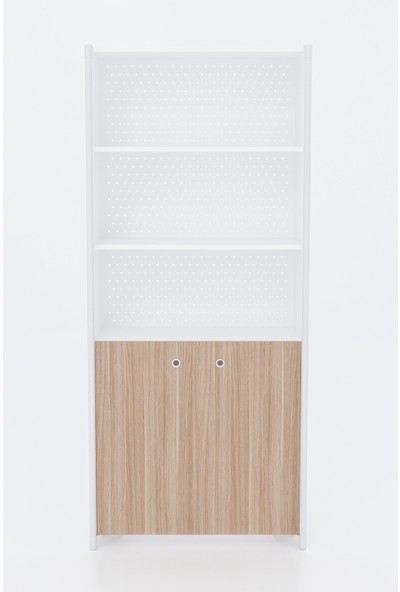 Bürotime Stack Yarım Kapaklı Perfore Arkalıklı Dolap Bürotime Stack Yarım Kapaklı Perfore Arkalıklı Dolap