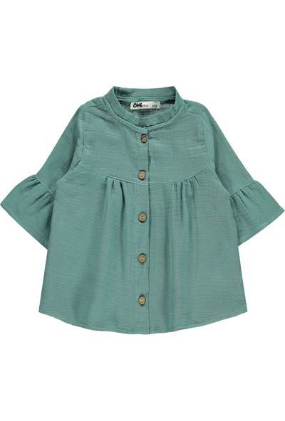 Civil Girls Kız Çocuk Gömlek 2-5 Yaş Yeşil