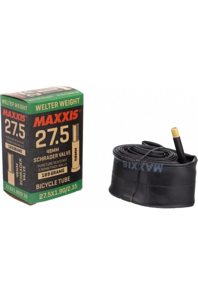Maxxis Welter Weight Iç Lastik 27.5x1.90-2.35 Kalın Sibop 48MM Maxxis Welter Weight Iç Lastik 27.5x1.90-2.35 Kalın Sibop 48MM