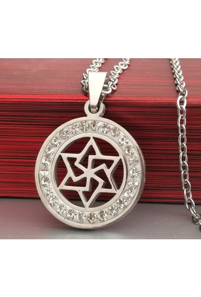 Daisy By Daisy Daisybydaisy Zirkon Taşlı Minimal Paslanmaz Çelik Bayan Davud Yıldızı Kolye