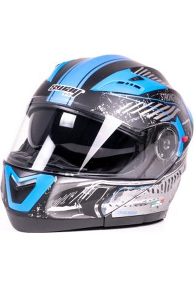 Sway Sw 925 Çene Açılır Kask - Mavi Sway Sw 925 Çene Açılır Kask - Mavi