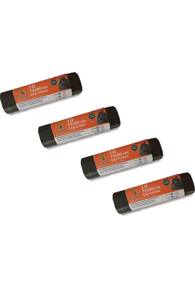 Ersopack Endüstriyel 75x90 cm Çöp Torbası 10x4'lü Battal Boy Çöp Poşeti Ersopack Endüstriyel 75x90 cm Çöp Torbası 10x4'lü Battal Boy Çöp Poşeti