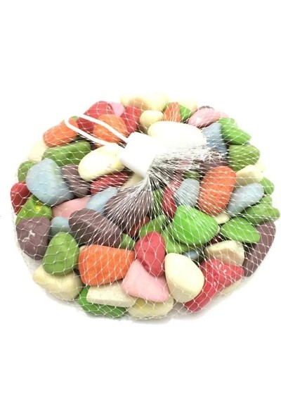 Mavi Tasarım Mavitasarım Karışık Renkli Çakıl Taşı 400 Gr.