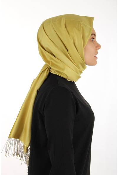 Koyu Yeşil Aker Ipek Taşlı Şal 1010165 - 052