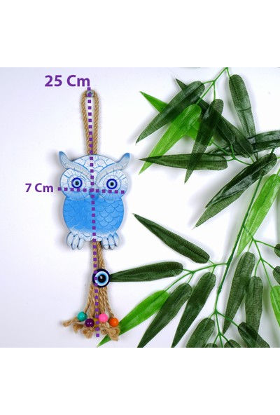 Bimbambom Dekoratif Balkon Süsü, Tekli Baykuş Çatlatma Duvar Süsü Bimbambom Dekoratif Balkon Süsü, Tekli Baykuş Çatlatma Duvar Süsü