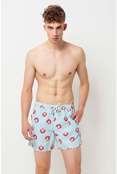 Jack&jones Erkek Baskılı Deniz Şortu