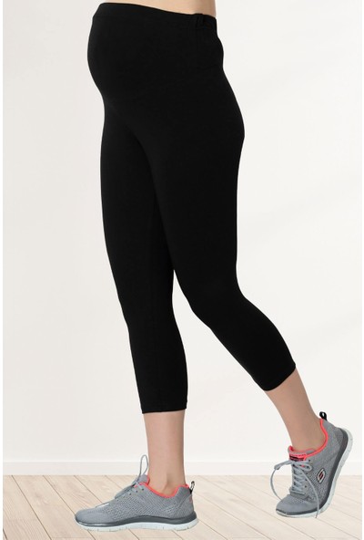 Mecit Pijama Mecit 1756 Siyah Capri Hamile Tayt Mecit Pijama Mecit 1756 Siyah Capri Hamile Tayt