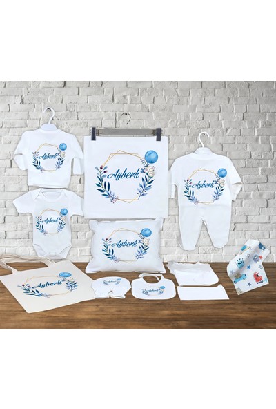 Minito Baby Isme Özel 13 Parçadan Oluşan Hastane Çıkışı Seti Minito Baby Isme Özel 13 Parçadan Oluşan Hastane Çıkışı Seti