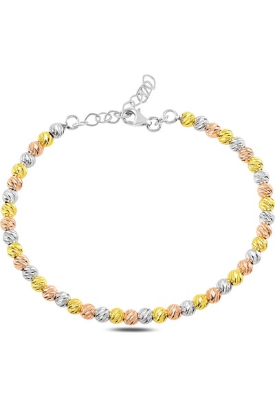 Gümüşhane Silver 3 Renk Dorica Toplu Bilezik