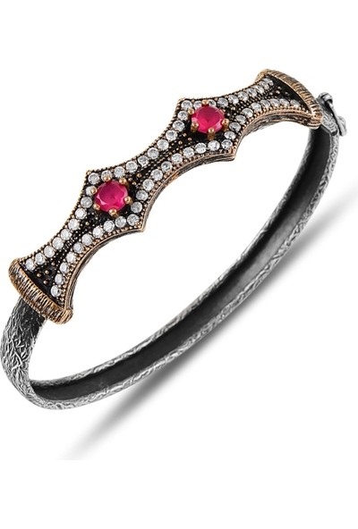 Gümüşhane Silver Zirkon Taşlı Otantik Bilezik