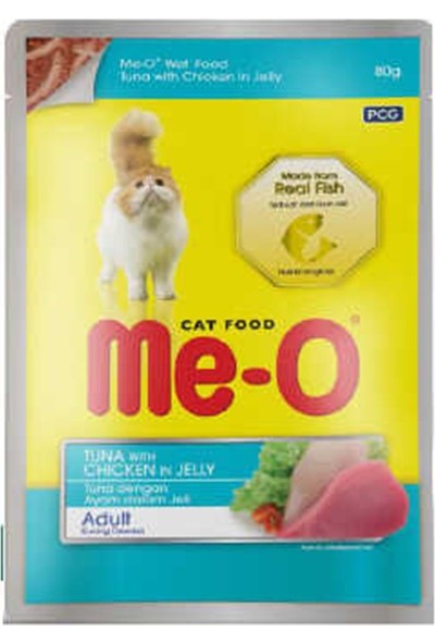 MEO Me-O Ton Balık ve Tavuk Kedi Yaşmama 80GR