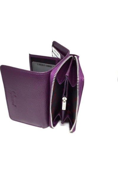 Derkon Ufak Kullanışlı Deri Bayan Cüzdanı