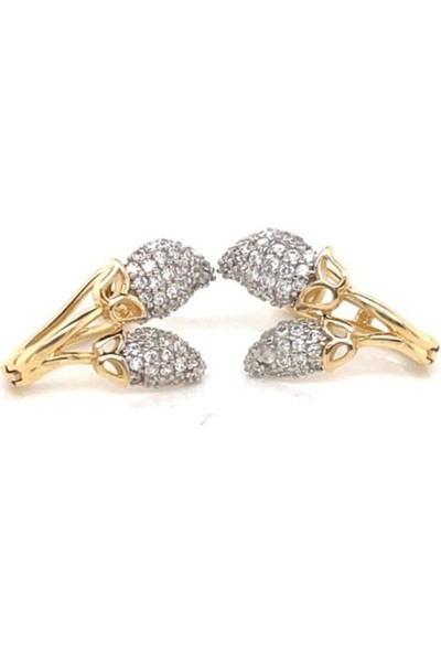 Berk Mücevherat Kiraz Modeli 14 Ayar Altın Küpe