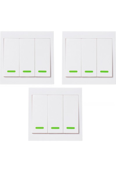 Ewelink 3'lü Push Button Duvar Işık Anahtarı (Yurt Dışından)