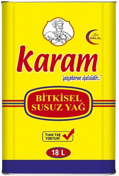 Karam Mutfak Margarini Teneke 18 Lt