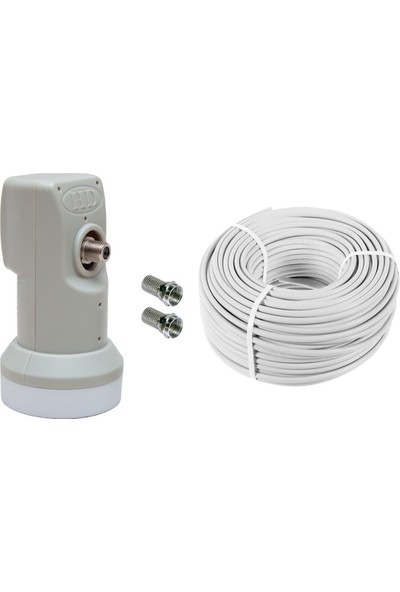 Rewel Ramtech Tekli Lnb 25 Metre Anten Kablosu 2 Adet Gümüş F Konnektör 140021 Rewel Ramtech Tekli Lnb 25 Metre Anten Kablosu 2 Adet Gümüş F Konnektör 140021