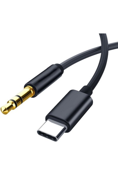 Aars Type-C Usb-C To Aux Kulaklık Çevirici 3.5 mm Jack 1 Metre