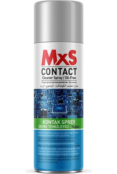 Mxs Kontak Sprey Devre Temizleyici - Yağsız 400 ml Mxs Kontak Sprey Devre Temizleyici - Yağsız 400 ml