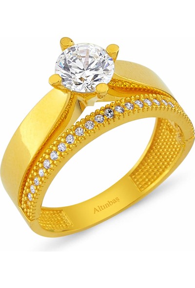 Altınbaş 22 Ayar Altın Tektaş Yüzük