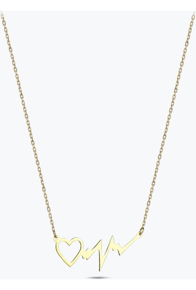 Altınbaş Altın Kalp Ritmi Kolye Altınbaş Altın Kalp Ritmi Kolye