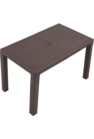 Romanoset Plastik Romanoset Elit Kahverengi Rattan 70X120 cm Bahçe ve Balkon Masası Romanoset Plastik Romanoset Elit Kahverengi Rattan 70X120 cm Bahçe ve Balkon Masası