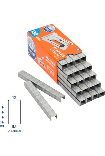 Delta 13/8 Zımba Teli 5000'LI Delta 13/8 Zımba Teli 5000'LI