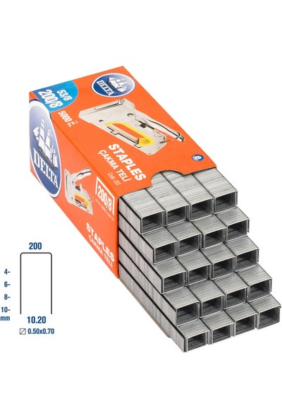 Delta 200/6 Zımba Teli 5000'LI Delta 200/6 Zımba Teli 5000'LI