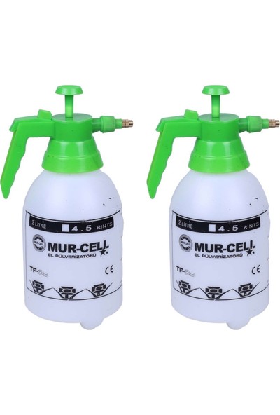 Mur-Cell Basınçlı Ilaçlama Pompası 2lt - Su Püskürkütücü Pompa - Bahçe Çiçek Sulama Ilaçlama 2 Adet Mur-Cell Basınçlı Ilaçlama Pompası 2lt - Su Püskürkütücü Pompa - Bahçe Çiçek Sulama Ilaçlama 2 Adet