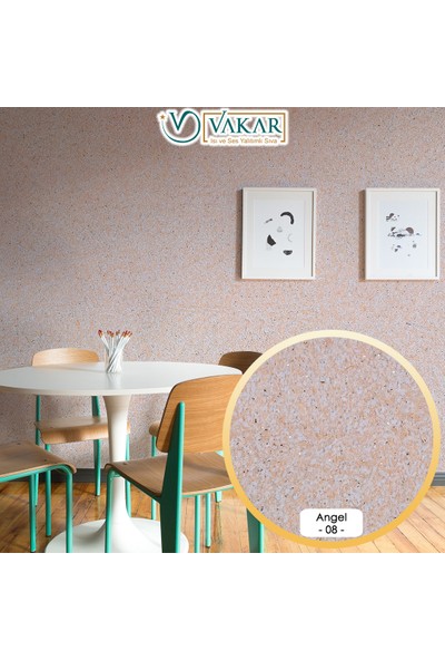 Vakar Canlı Sıva | Ipek Sıva | Dekoratif Sıva |angel 08 | Turuncu