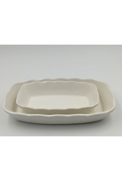 Krd Home Ecr-29 1612 Servis 2 Li Derin Fırın Kabı (32*18 - 23*14)