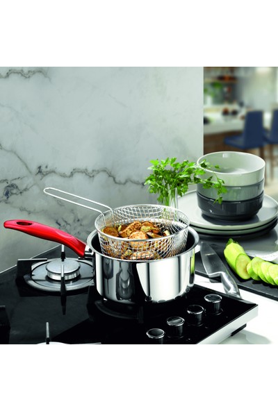 Yonca Çelik Kızartma Tenceresi 22 cm