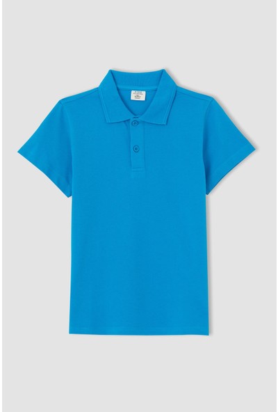 DeFacto Erkek Çocuk Çocuk Bayramı Regular Fit Kısa Kollu Polo Tişört K1689A621HS