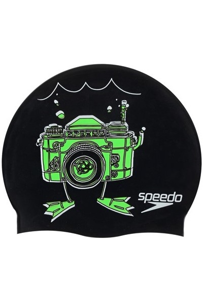 Speedo Çocuk Bonesi (Siyah/yeşil) Speedo Çocuk Bonesi (Siyah/yeşil)
