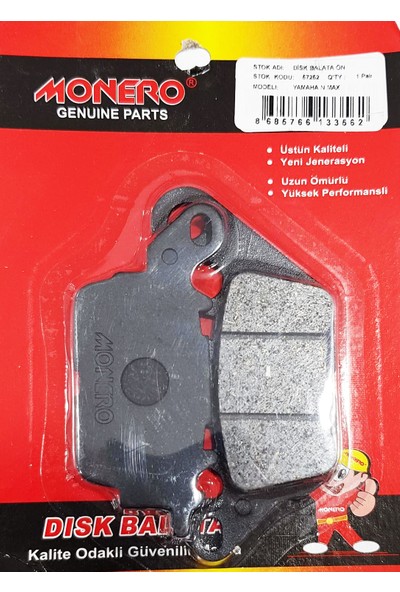 Monreo Ön Fren Balatası Yamaha Nmax 125 155 Delıght 125 2018 694 Monreo Ön Fren Balatası Yamaha Nmax 125 155 Delıght 125 2018 694