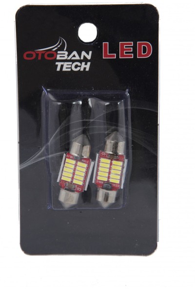 Otoban Tech Oto Tavan Plaka Sofit Led SJ-4014 10 Smd 31 mm Canbus 12 V Beyaz Otoban Tech Oto Tavan Plaka Sofit Led SJ-4014 10 Smd 31 mm Canbus 12 V Beyaz