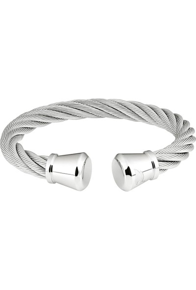 Tonstyle 925 Ayar Gümüş Yılan Sırtı Gümüş Bileklik