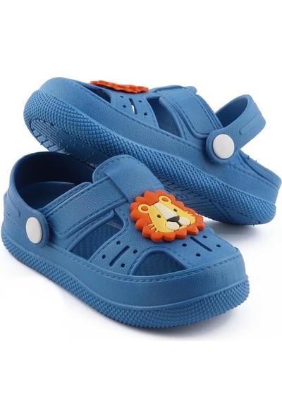 Günlük Kaydırmaz Tabanlı Hayvan Figürlü Çocuk Sandalet Terlik