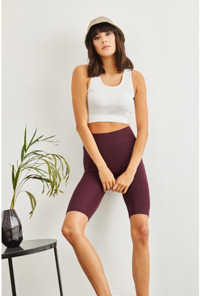 Sortee Kadın Biker Uzun Kemerli Toplayıcı Parlak Disko Tayt