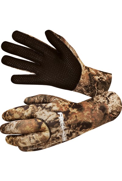 Free-Sub 3mm Diver Pro, Expert Brown Desen, Neopren Dalgıç Dalış Eldiveni