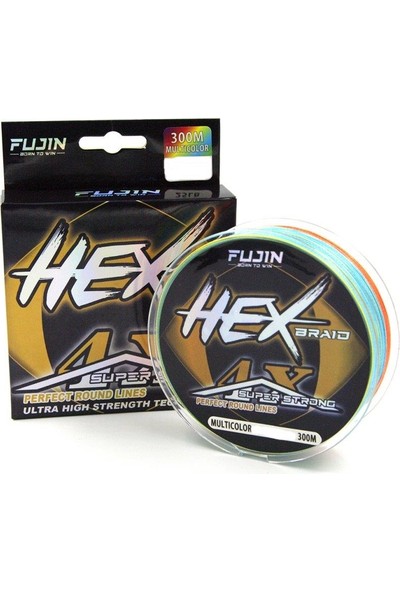 Fujin Hex Braid X4 Multi Color Pe Ip Olta Misinası 300 mt Fujin Hex Braid X4 Multi Color Pe Ip Olta Misinası 300 mt