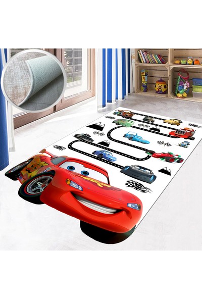 Birkilim Arabalı Çocuk Halı sı DOTHT836 40 x 60 cm Birkilim Arabalı Çocuk Halı sı DOTHT836 40 x 60 cm