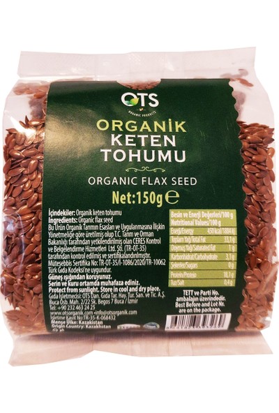 Ots Organik Keten Tohumu 150 gr