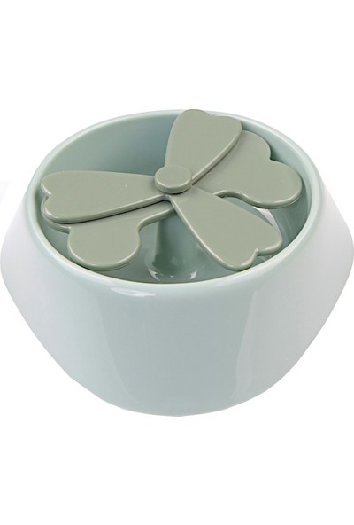 Bobo Plastik Yavaş Yeme Mama ve Oyun Kabı BO-3166 350 ml Yeşil