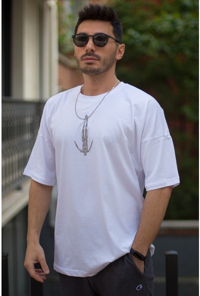 Valiberta Reflektörlü Human Oversize T-Shirt